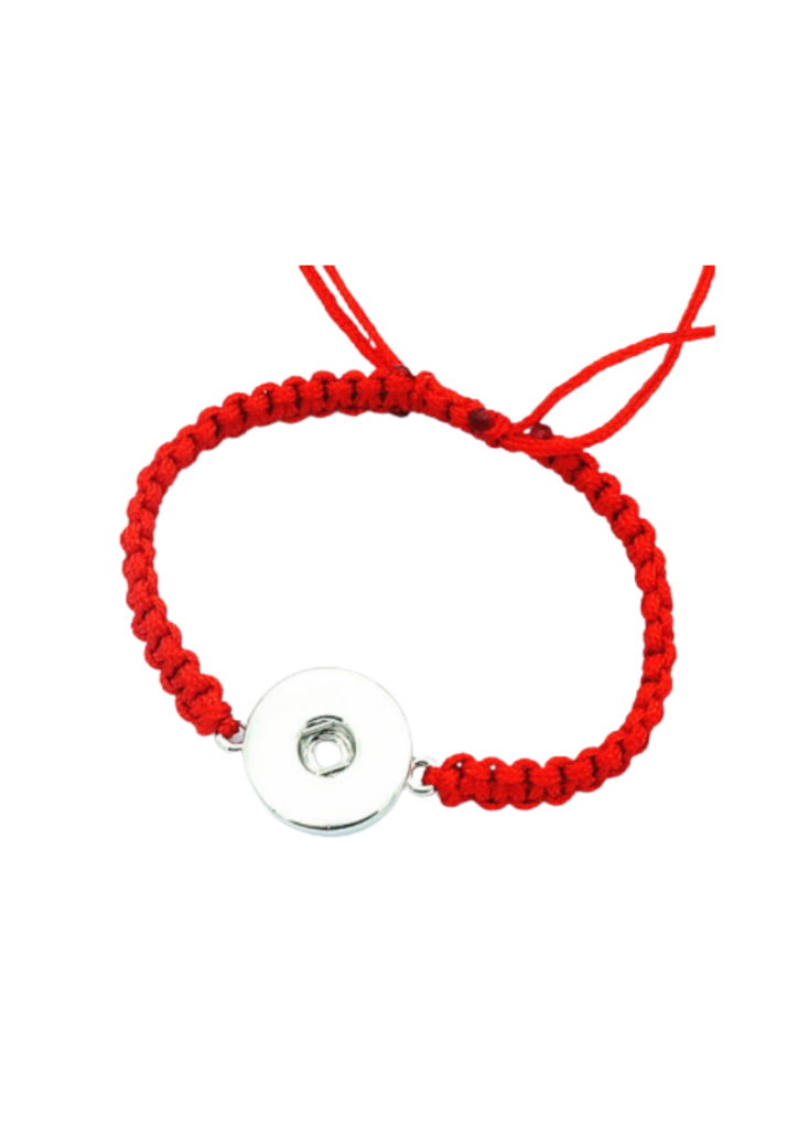 20 mm Red Macrame Bracelet - Oh Snap Jewellery